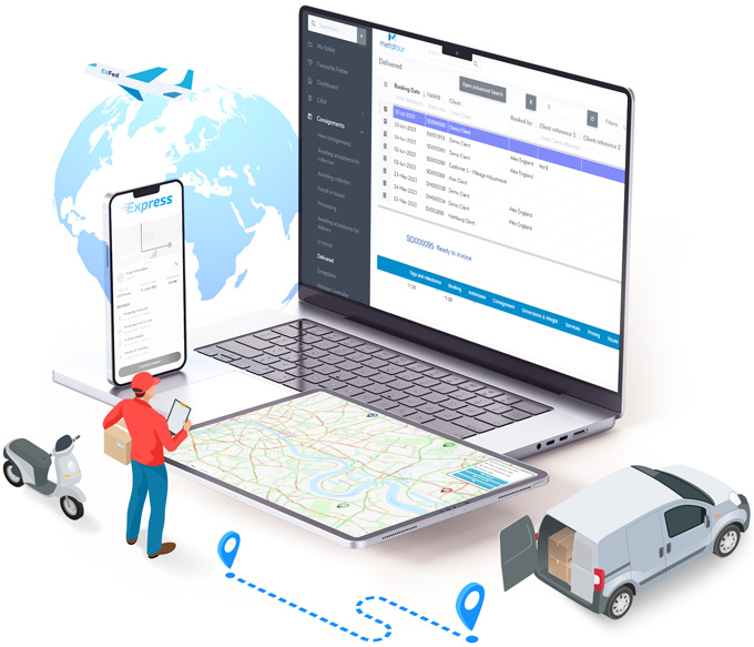 International Courier Software For Global Delivery | Metafour.com