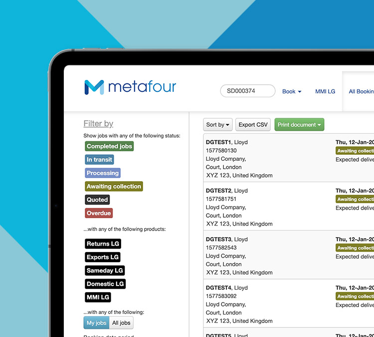 Internal Parcel Tracking Software | Metafour.com
